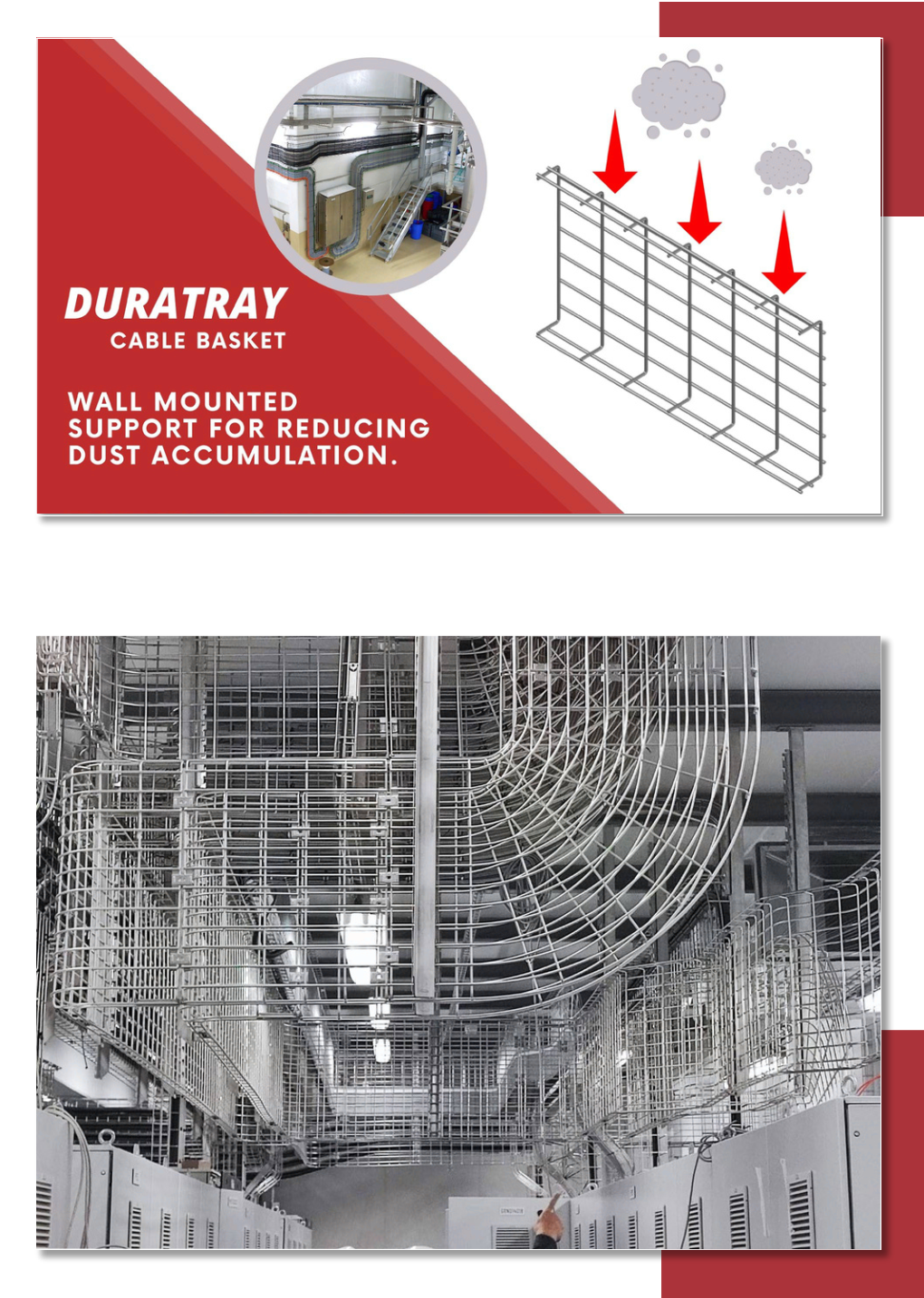 รางตะแกรงสายไฟ (Mesh Cable Tray)