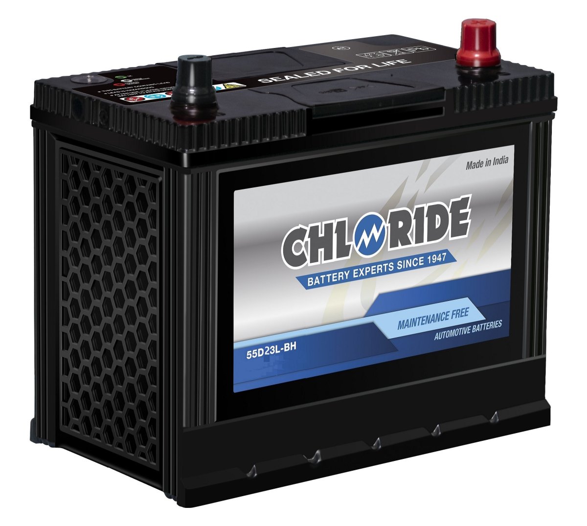 แบตเตอรี่ Chloride 55D23L (Maintenance Free Type) 12V 60Ah