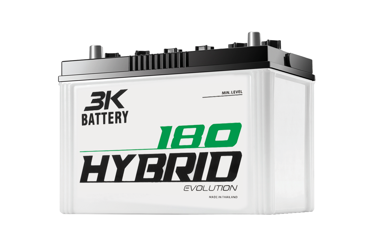 Battery 3K Hybrid 180R (Hybrid Type) 12V 80Ah - rungseng