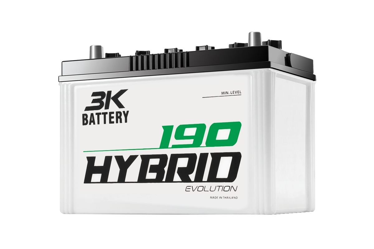 Battery 3K Hybrid 190R (Hybrid Type) 12V 90Ah - rungseng