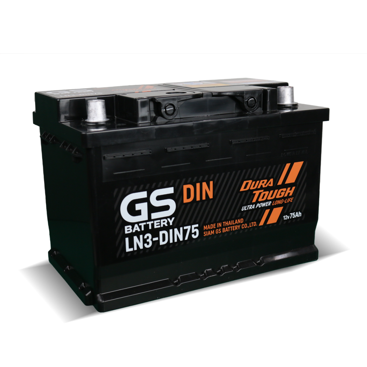 แบตเตอรี่ GS LN3-DIN75 (Maintenance Free Type) 12V 75Ah