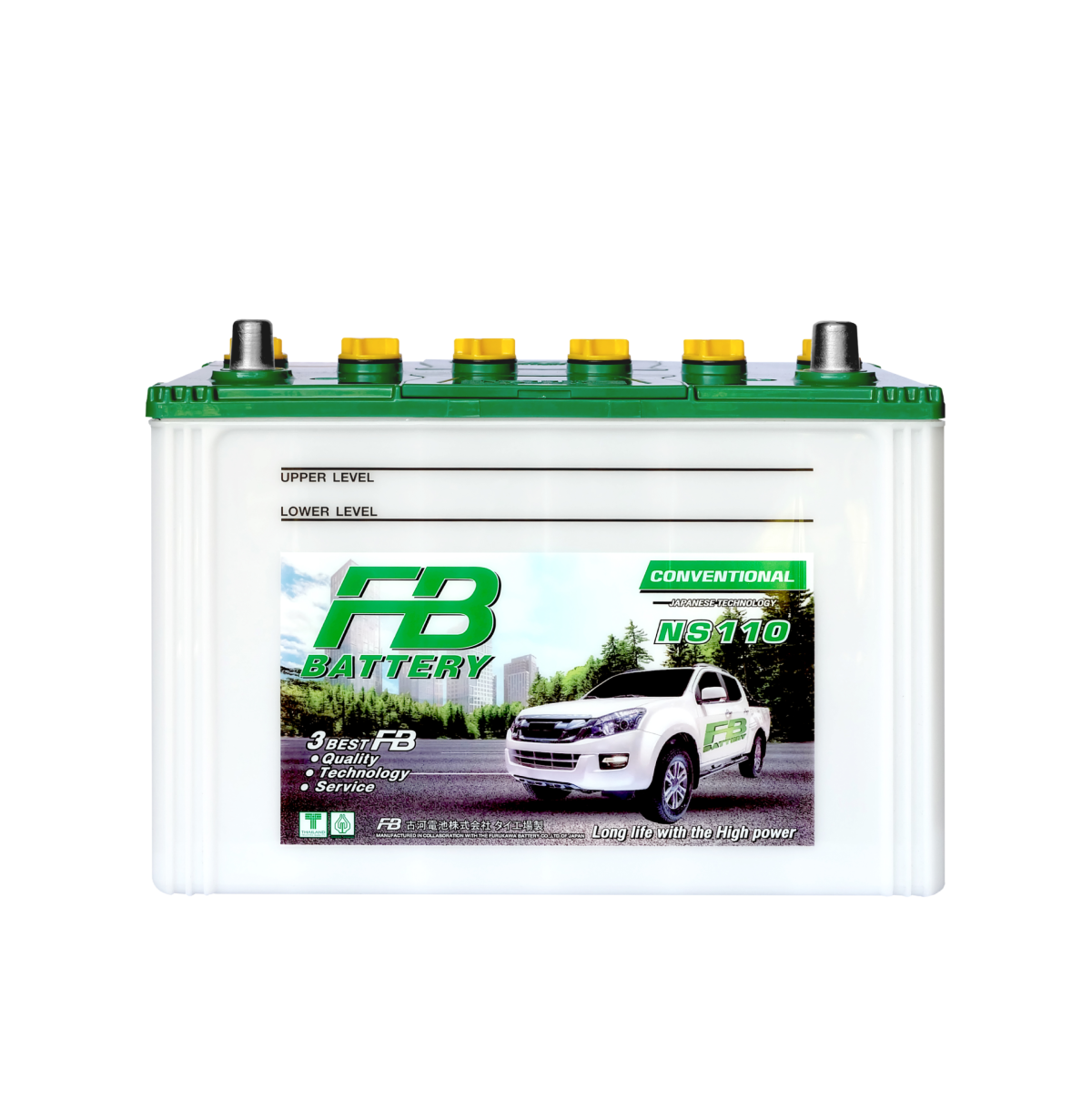 แบตเตอรี่ FB NS110 (Conventional Type) 12V 80Ah - rungseng