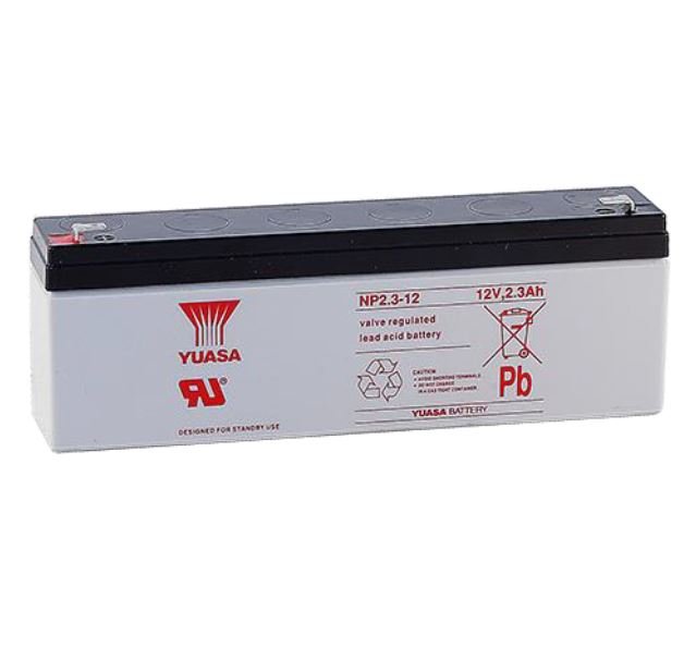 แบตเตอรี่ YUASA NP2.3-12 (VRLA Type) 12V 2.3Ah