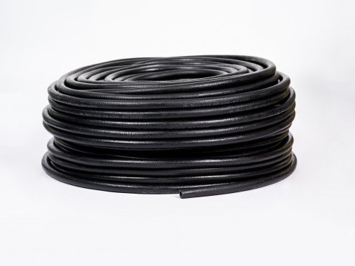 AIR HOSE COLOR : BLACK (สายลมเดี่ยวถัก 2 ชั้น 4 หุน) ยี่ห้อ IM-TECH