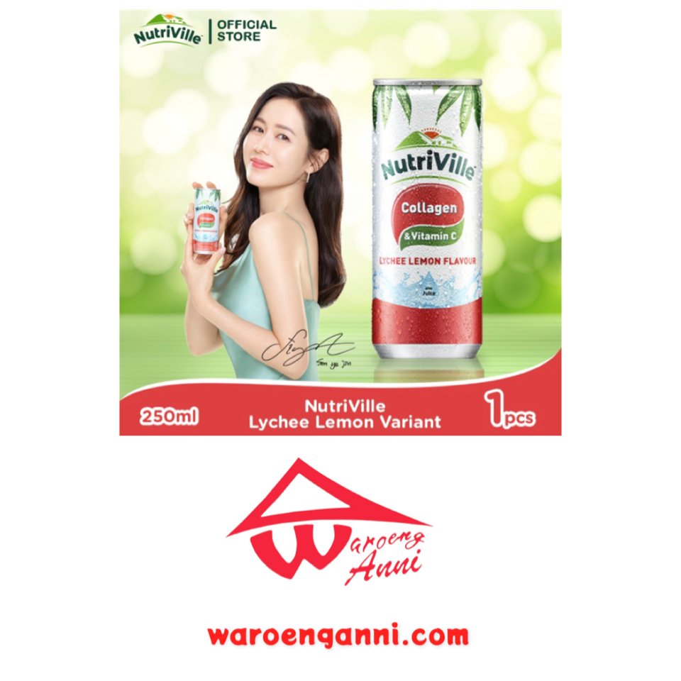 Nutriville Collagen Drink Lychee Lemon Flavor 250 ml - waroenganni