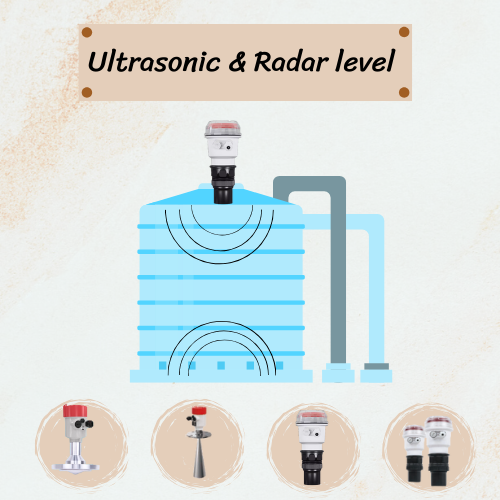 เซ็นเซอร์วัดระดับ level sensor Ultrasonic & Radar | KN