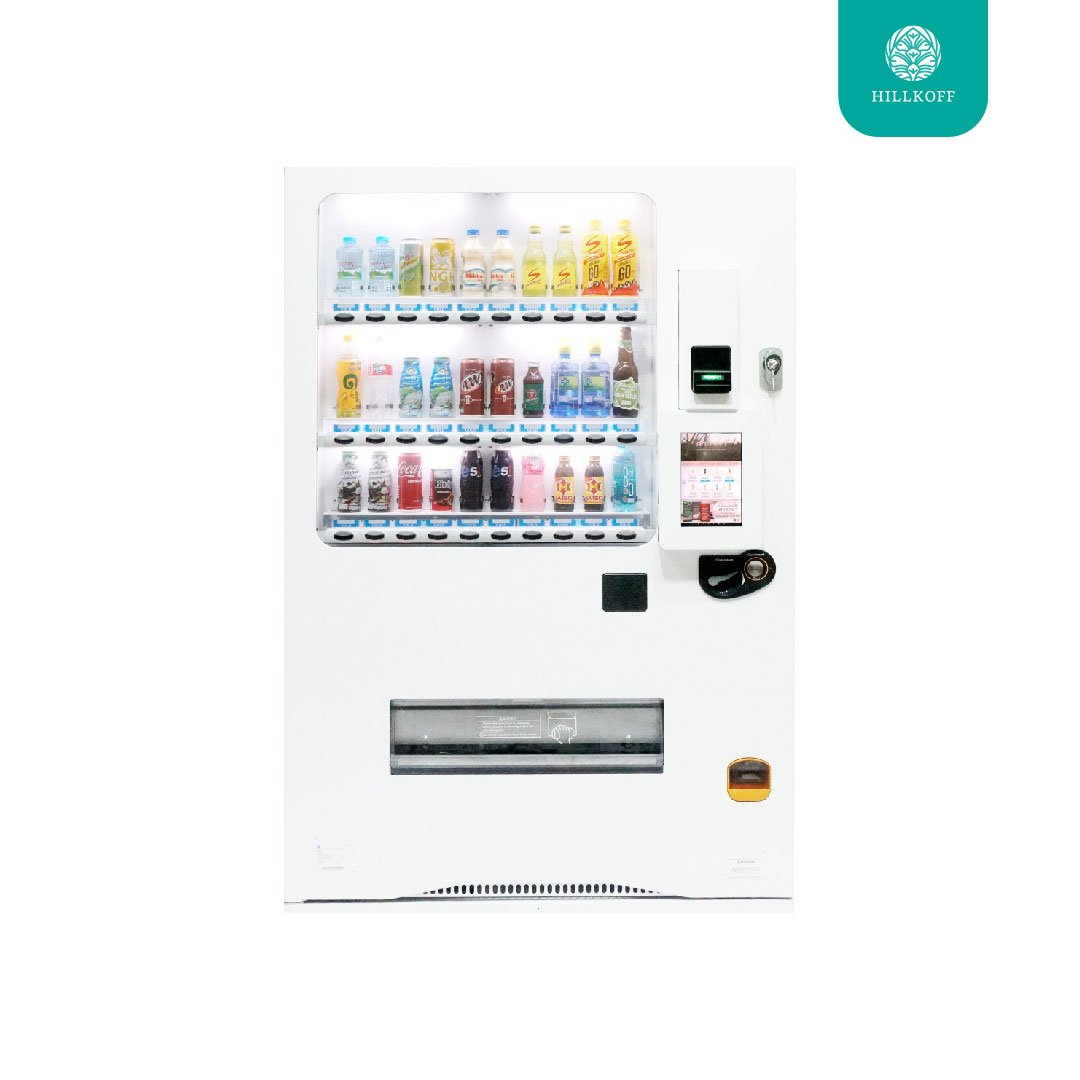Hillkoff : ตู้จ่ายสินค้าอัตโนมัติ ( Vending Machine ) รุ่น Can Slant PC + LCD 10 Inch