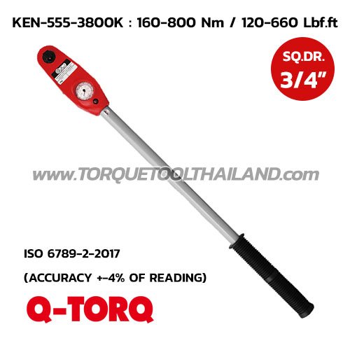 ประแจวัดแรงบิด SQ.DR.3/4 นิ้ว KEN-555-3800K - torquetoolthailand