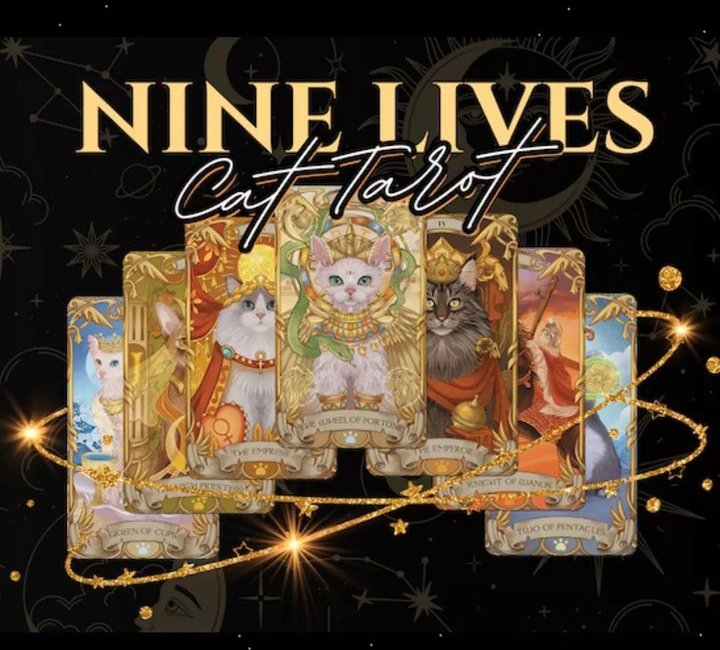 Nine Lives Cat Tarot Deck - charmingthanshop