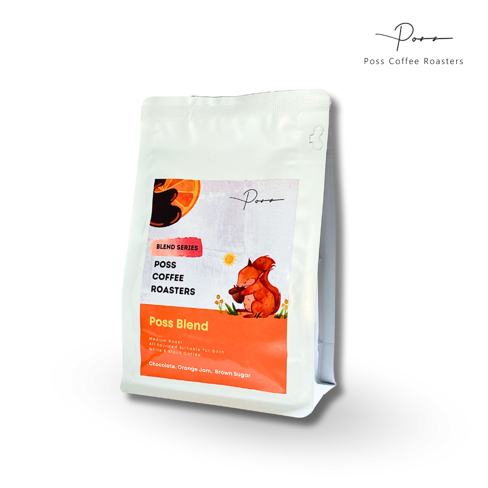 Poss Signature Poss Blend เมล็ดกาแฟคั่วกลาง