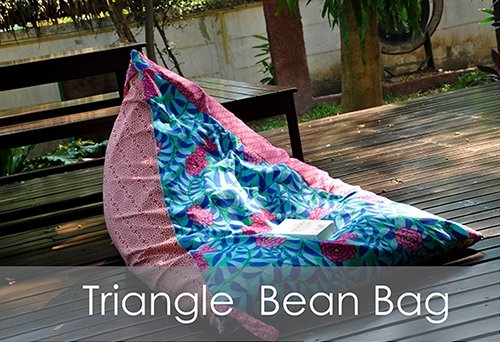 Triangle Bean Bag - quilt-republic
