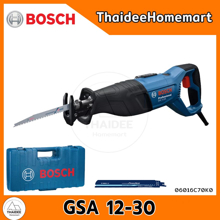 BOSCH เลื่อยชักไฟฟ้า 30 มม. GSA 12-30 (1250 วัตต์) 06016C70K0 รับประกัน ...