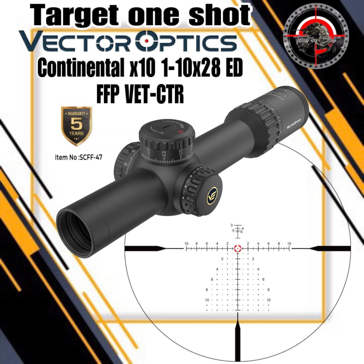 VECTOR OPTICS Continental x10 1-10x28 ED FFP Riflescope