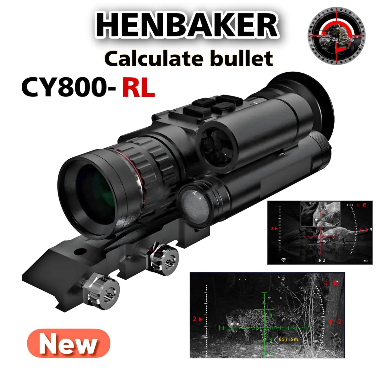 กล้องอินฟาเรด HENBAKER CY800-RL 1080p digital for hunting