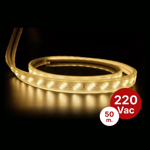 ROPE LIGHT LED TRIPLE LINE 220V 13W/M. IP65 14มม. 50ม./ม้วน