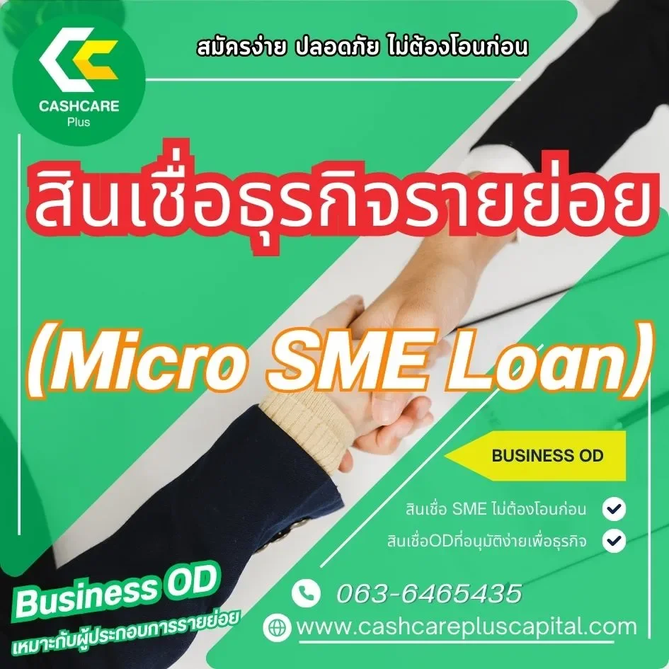 สินเชื่อธุรกิจรายย่อย (Micro SME Loan) - cashcarepluscapital