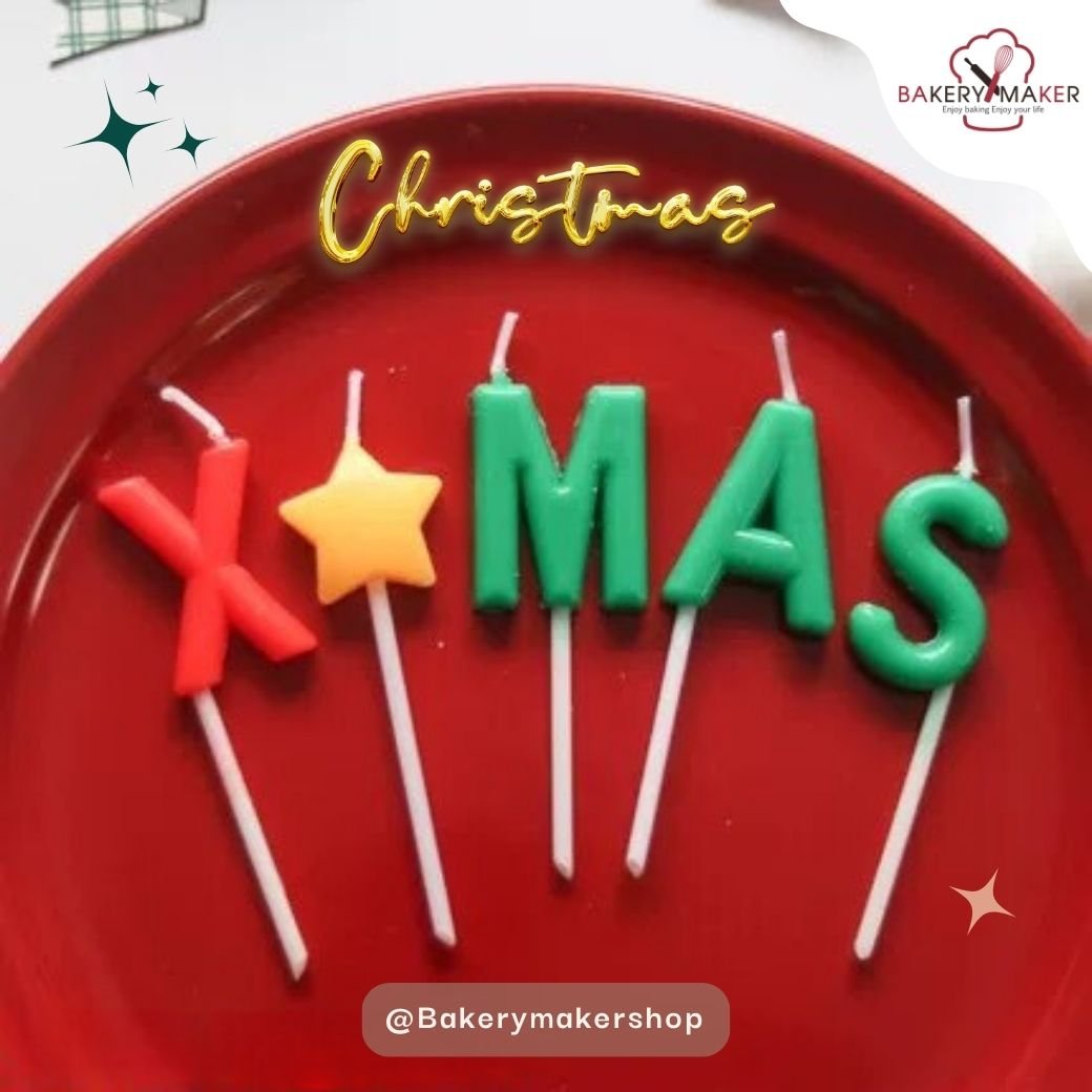 เทียน X'mas 5 แท่ง - bakerymakershop