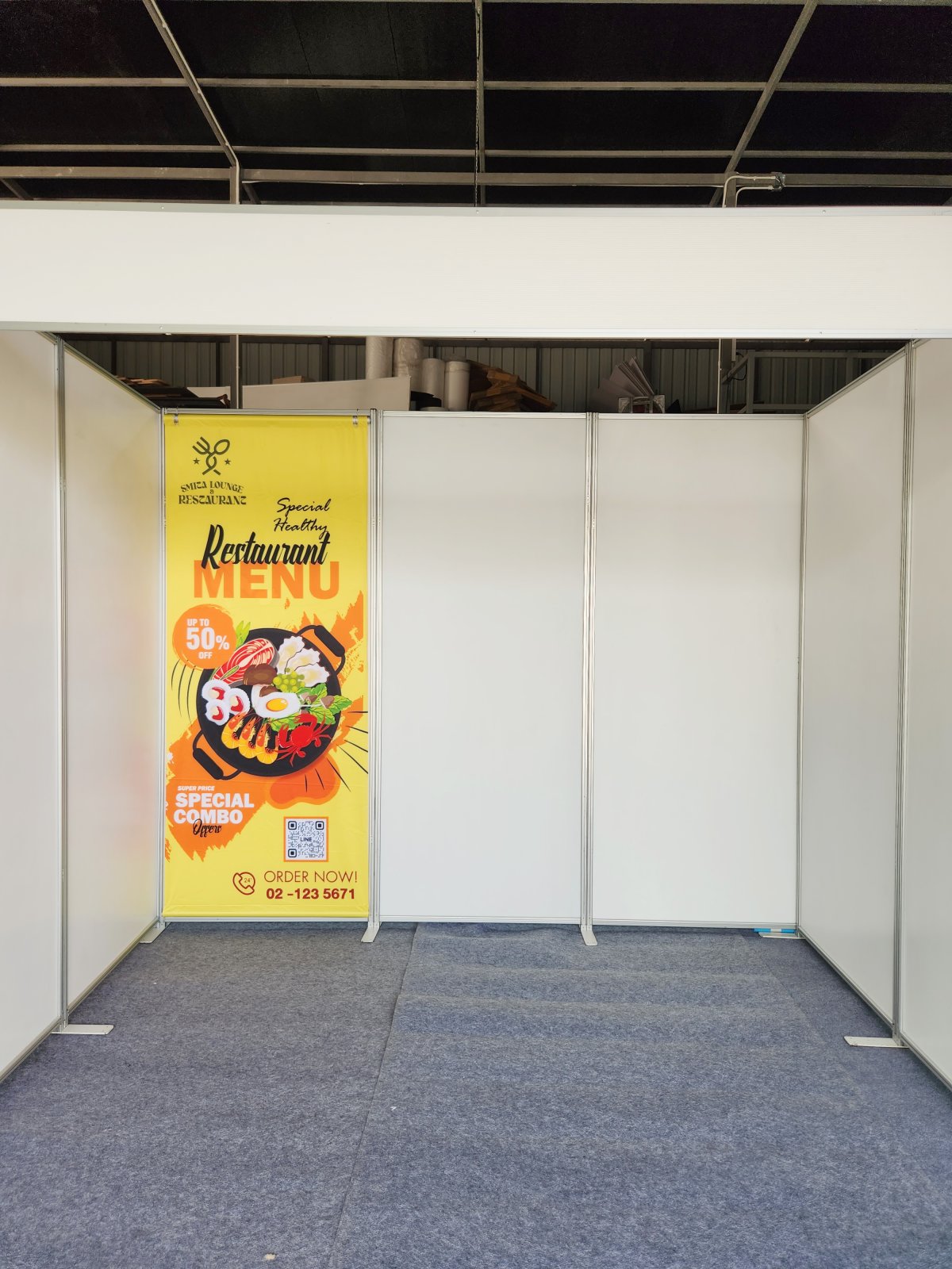 Fabric Hanging Banner W95 x H235 cm