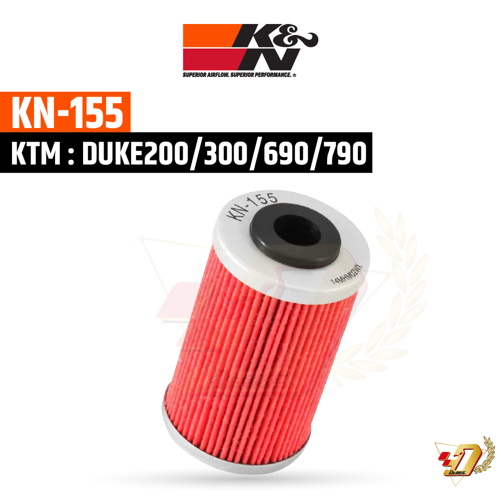 กรองน้ำมันเครื่อง K&N KN-155 สำหรับ Duke 200/300/690/790