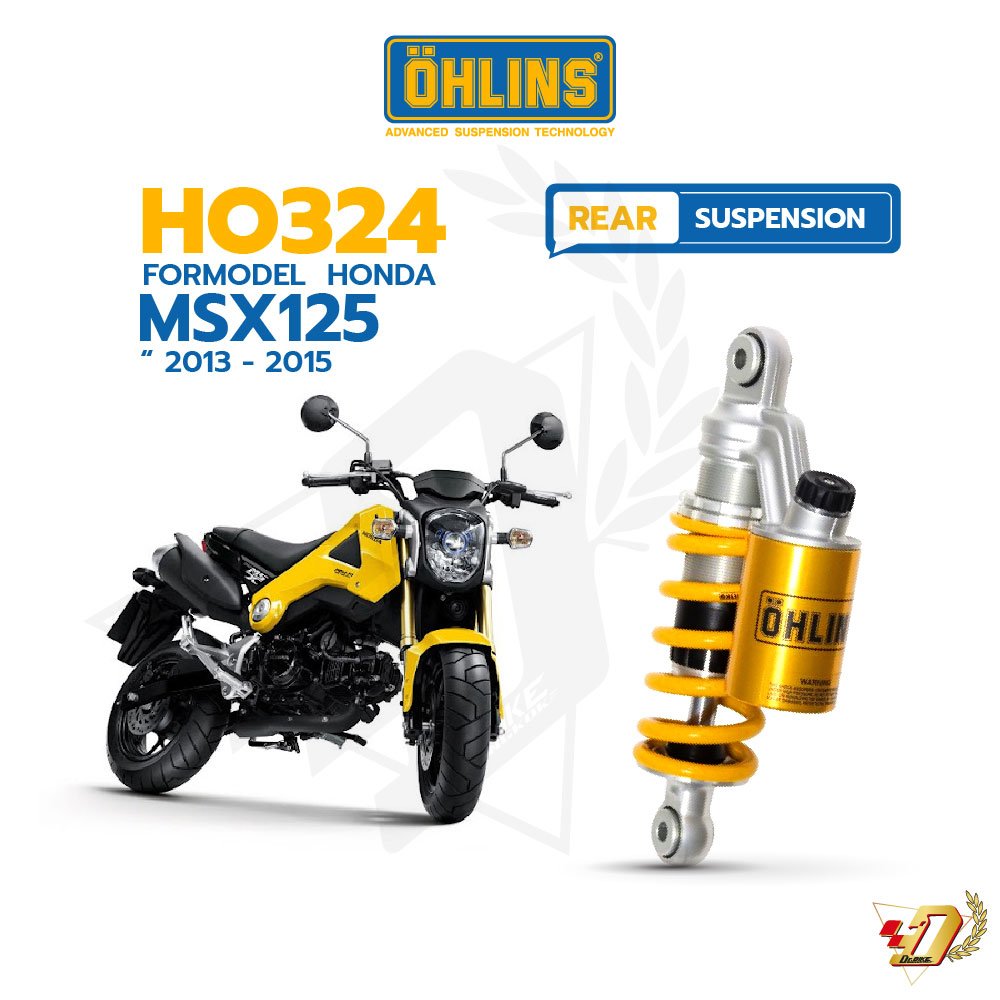 โช๊คหลัง OHLINS HO324 สำหรับ HONDA MSX125 (13-15)