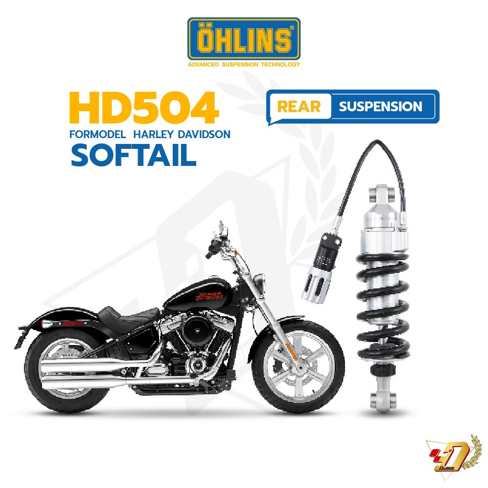 โช๊คหลัง OHLINS HD504 สำหรับ SOFTAIL