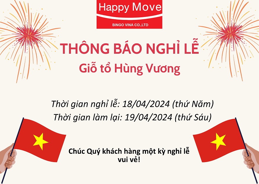 BINGO VINA THÔNG BÁO LỊCH NGHỈ LỄ
