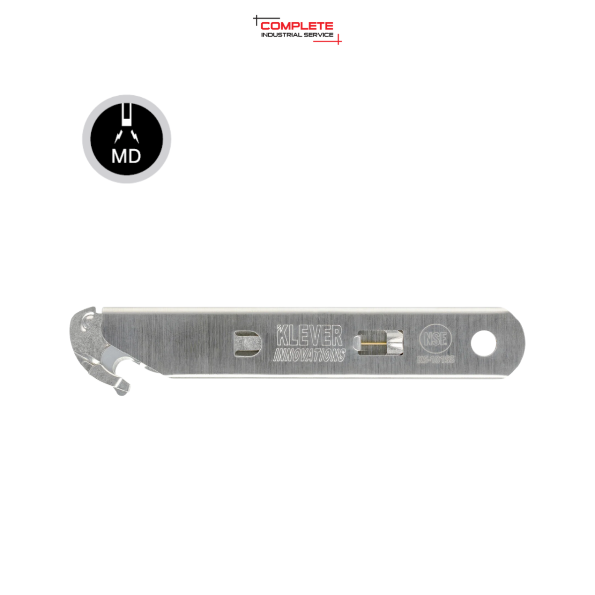 มีดนิรภัยสแตนเลส 100% KLEVER KS-101SS-W | ปลอดเชื้อ ล้างสะอาดง่าย สำหรับงานแพทย์และอุตสาหกรรม