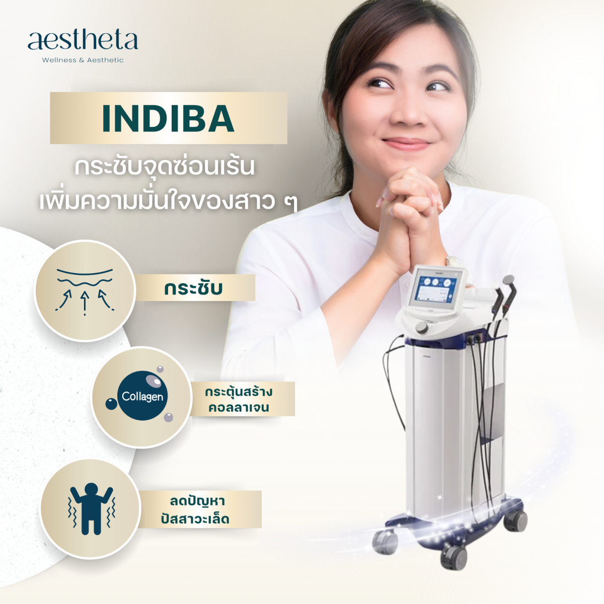 Indiba กระชับจุดซ่อนเร้น เพิ่มความมั่นใจของสาว ๆ