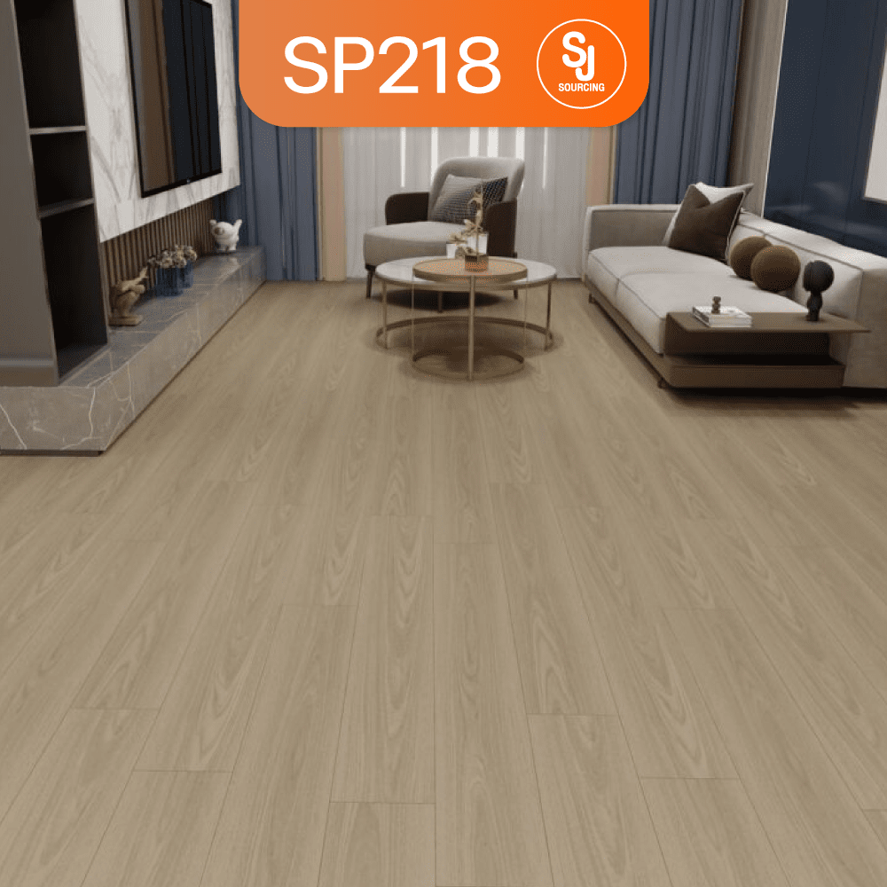 SP218 พื้นไวนิล SPC ลายไม้ UNIX SCG สี Taupe Oak