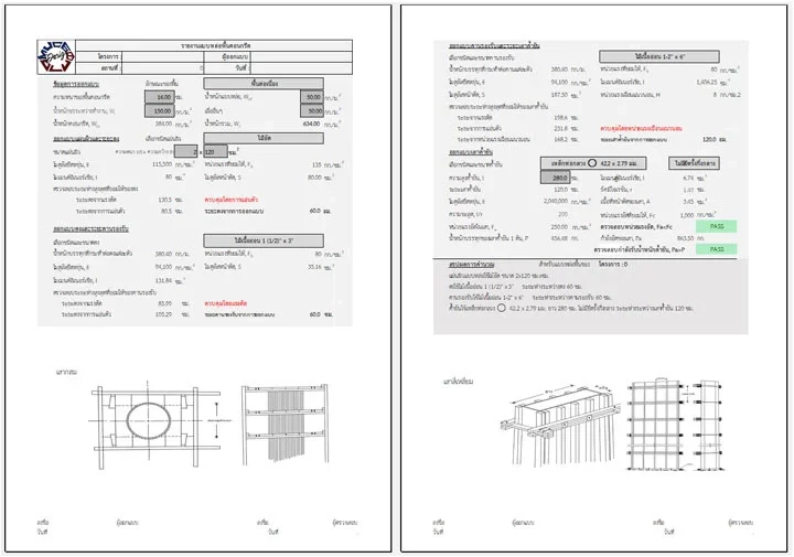 แบบหล่อคอนกรีต (Concrete Formwork) และ Spreadsheet | KOH