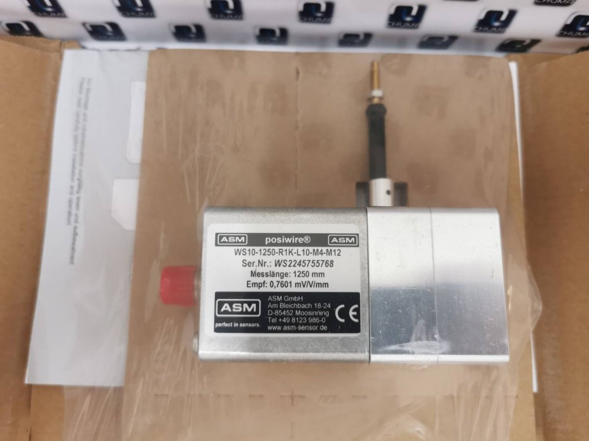ASM, Position Sensor, Posiwire, WS10-1250-R1K-L10-M4-M12 - chumathailand