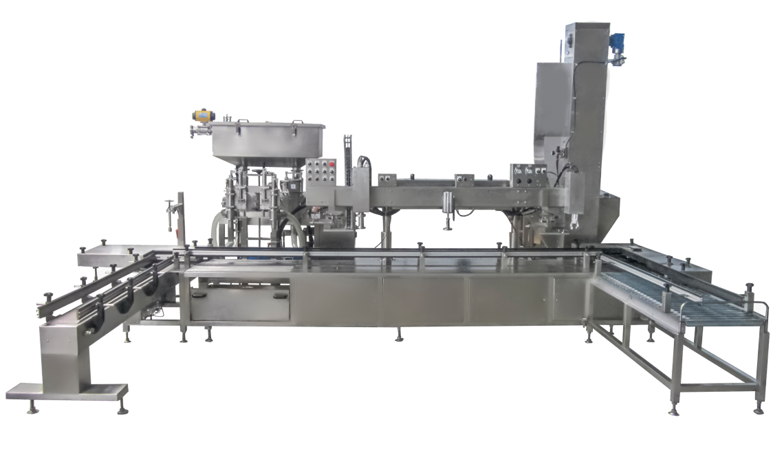 Automatic 2-nozzle Adhesive 1 GL. Filling Machine