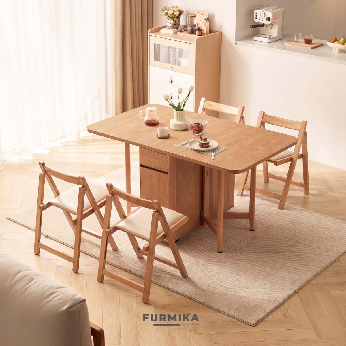 Flexi Foldable Dining Table Set