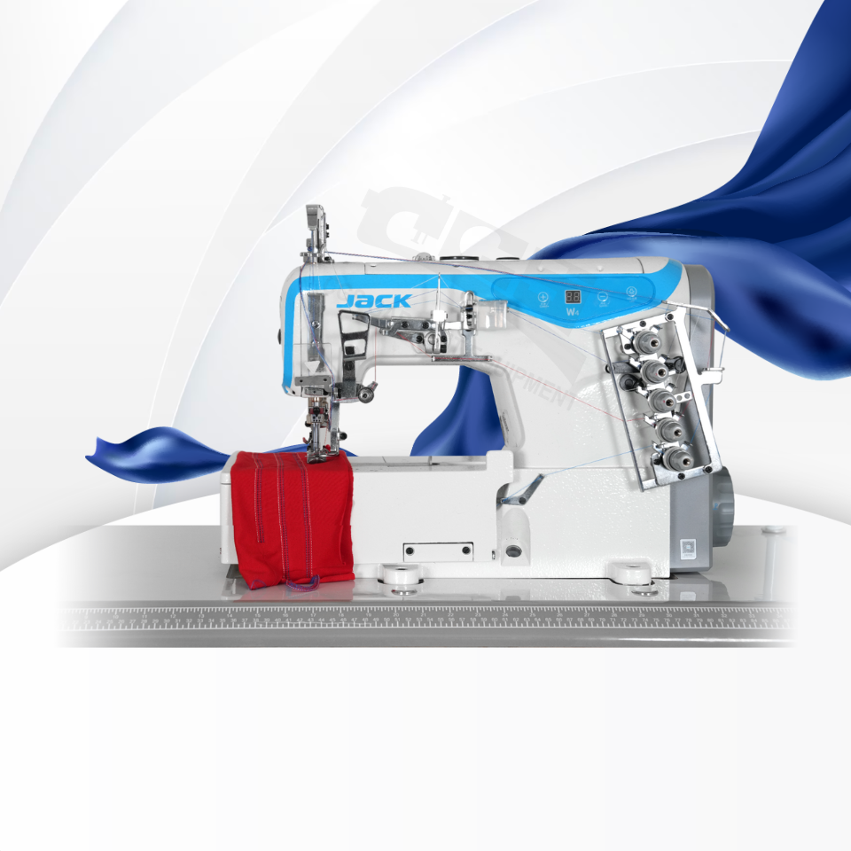 JACK W4 จักรลาไดเร็คไดร์ฟ ลาทับ ลากุ๊น ลาโรย ลาแถบ จักรลาอุตสาหกรรม จักรเย็บผ้าแจ็ค