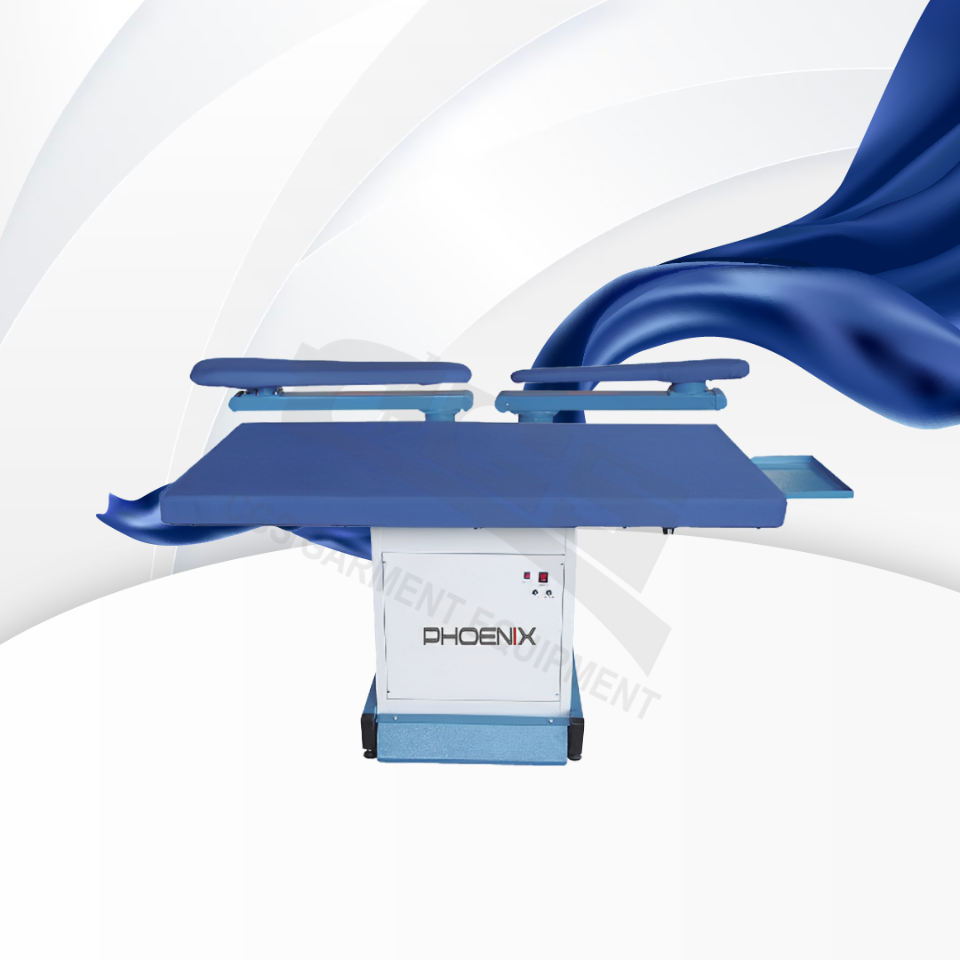 PHOENIX โต๊ะรีดลมดูด พร้อมแขนรองรีด 2 แขน โต๊ะรองรีด ระบบลมดูด และฮีตเต ...