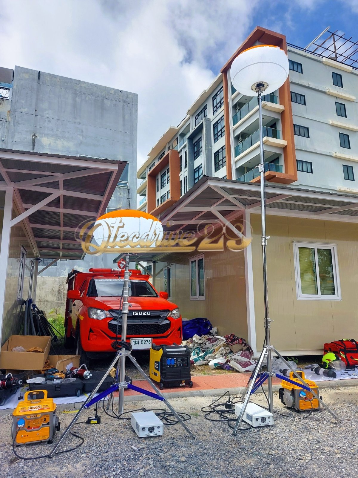 โคมไฟบอลลูนส่องสว่าง ยี่ห้อ HAFE รุ่น Sun LED400 - qtecdrive29