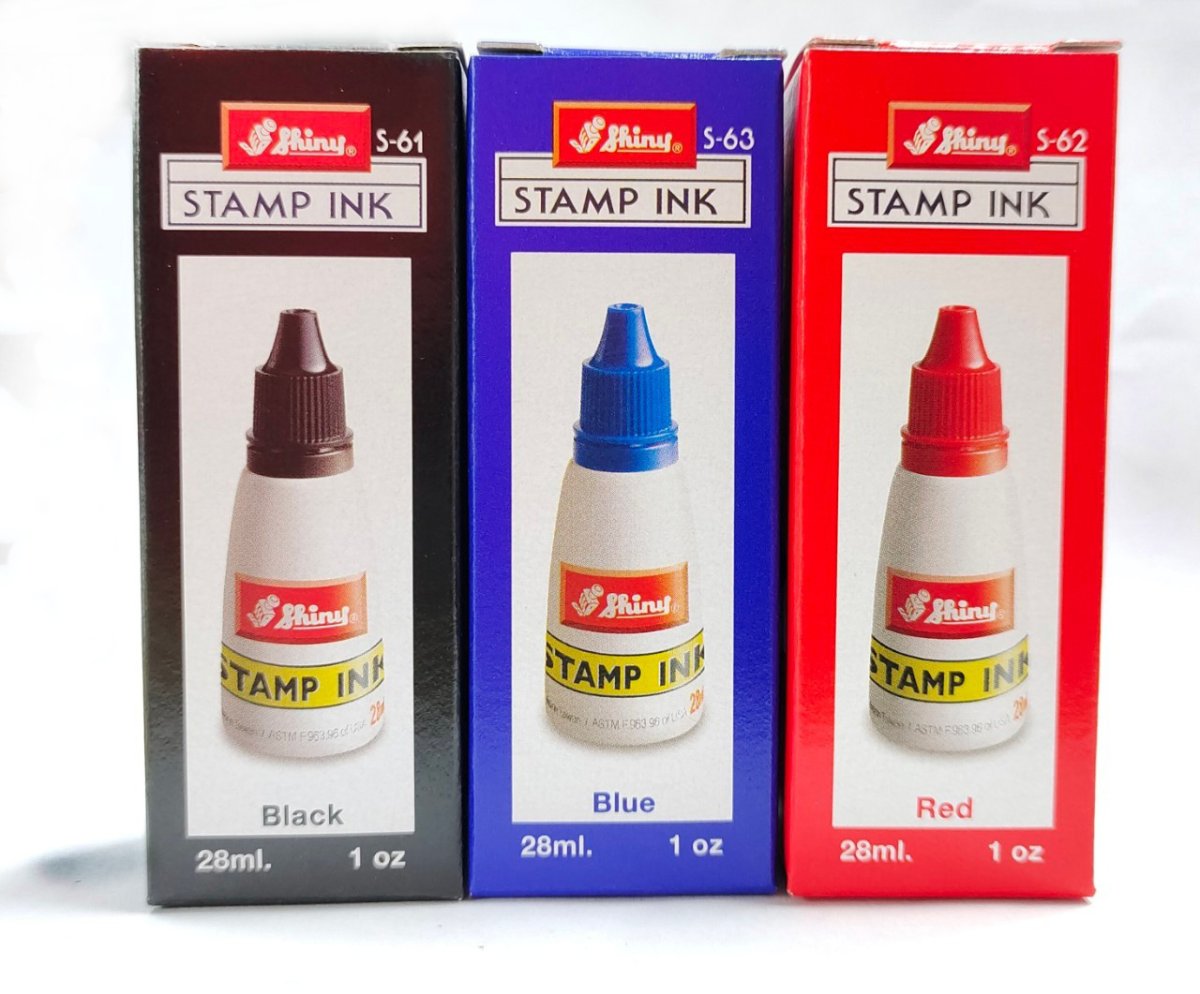 STAMP INK หมึกเติมตรายางหมึกในตัว SHINNY 28มล.