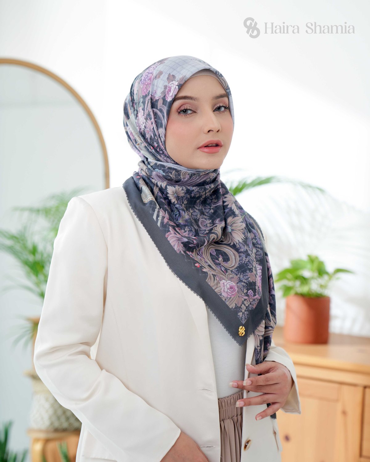 Haira Shamia ALIZA Series - MIDNIGHT Hijab Scarf