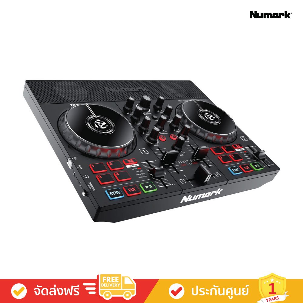 Numark Party Mix Live DJ Controller with Built-In Light Show
