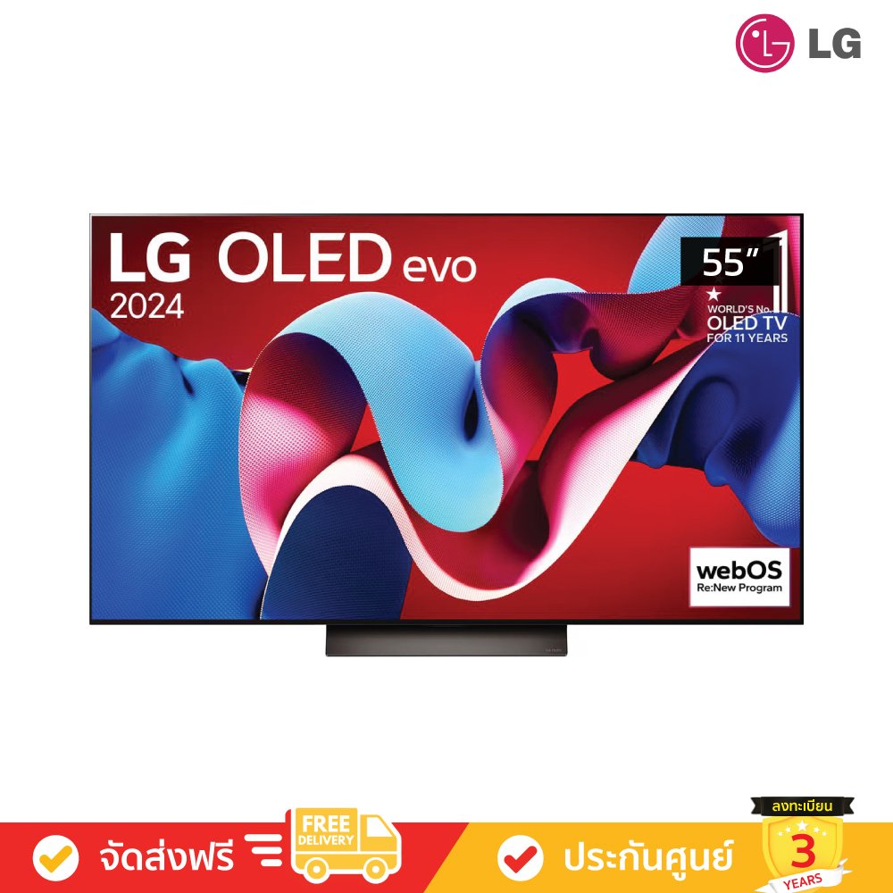 LG OLED evo 4K TV รุ่น OLED55C4 ขนาด 55 นิ้ว C4 Series