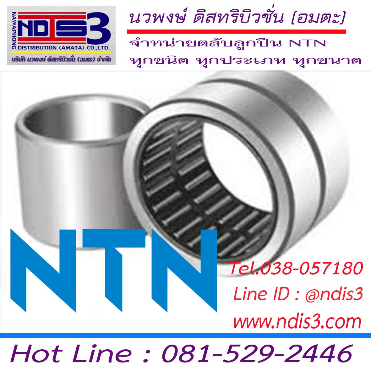 ตลับลูกปืน NTN NKI 30/20 - ndis3