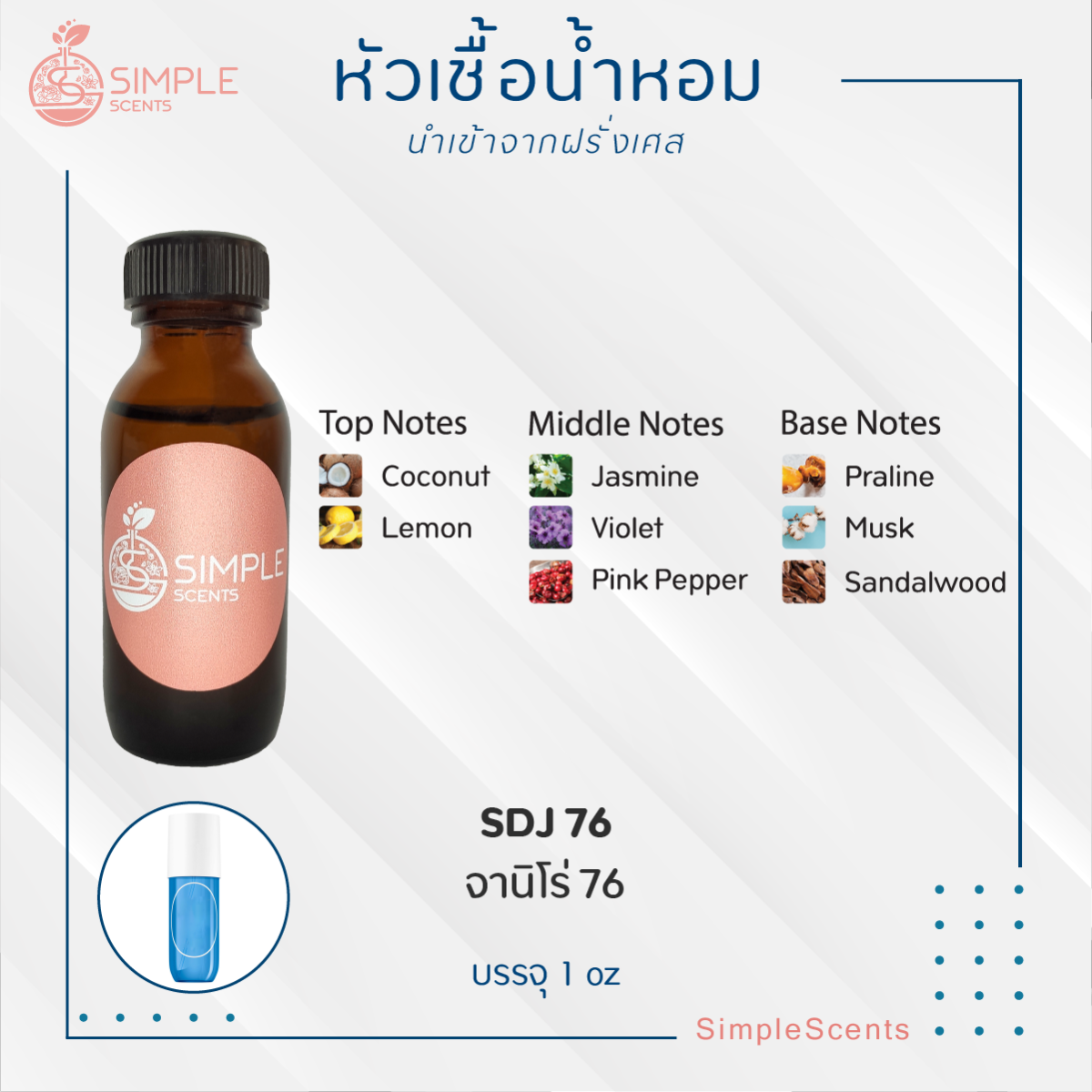 SDJ 76 / จานิโร่ 76 - simplescentsdiy
