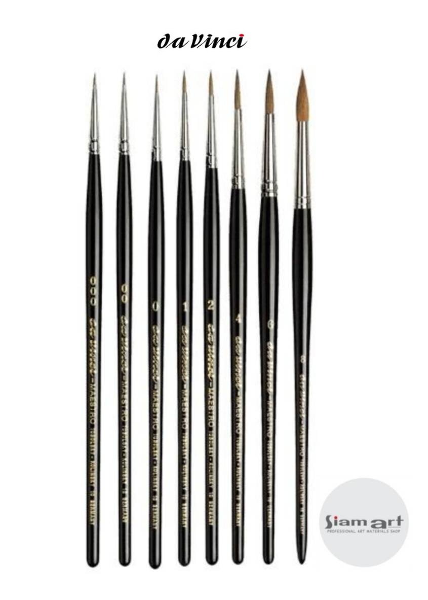 da vinci brush : 10 Maestro Watercolour Brush ROUND