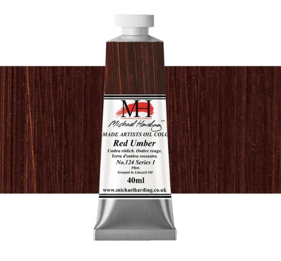 Michael Harding Oil Paint : 124 Red Umber