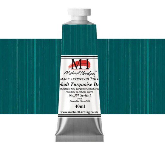 Michael Harding Oil Paint : 507 Cobalt Turquoise Deep