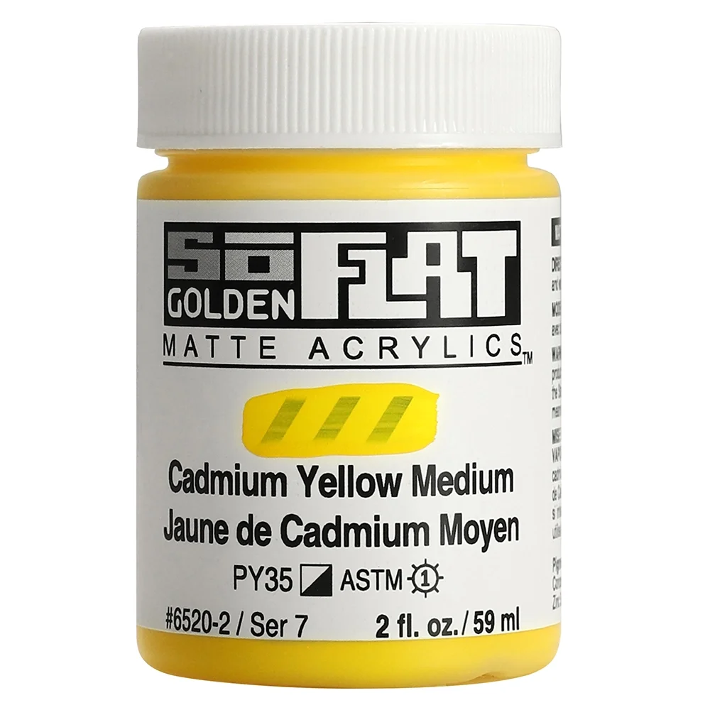 สีอะคริลิค เนื้อแมท So Flat : Cadmium Yellow Medium