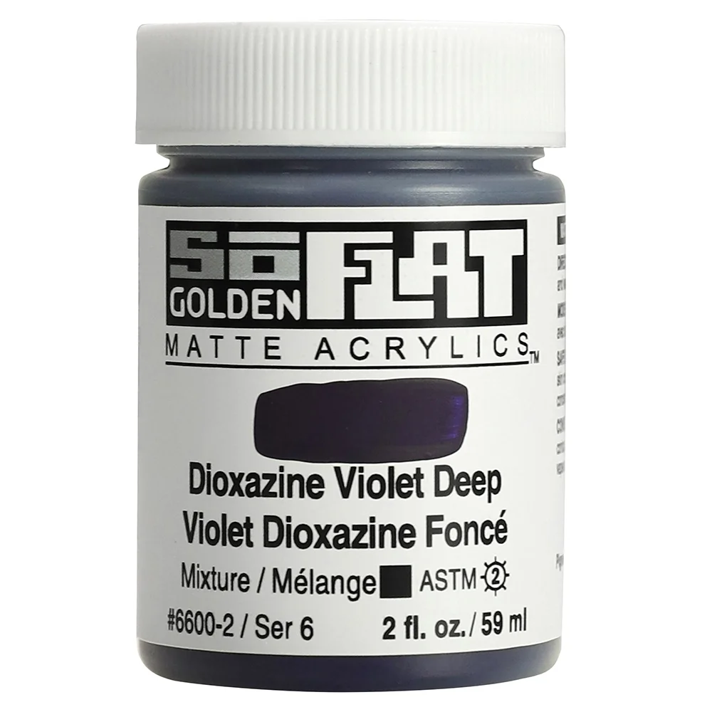 สีอะคริลิค เนื้อแมท So Flat : Dioxazine Violet Deep