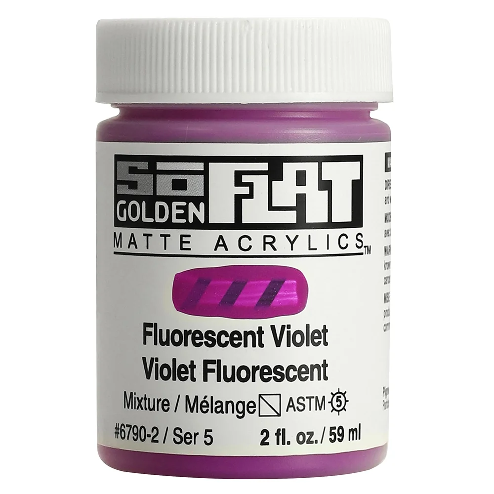 สีอะคริลิค เนื้อแมท So Flat : Fluorescent Violet