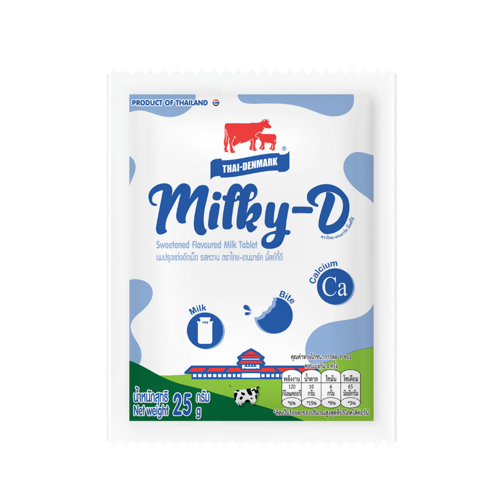 Milky-D มิ้ลค์กี้ดี นมอัดเม็ด ไทย-เดนมาร์ค
