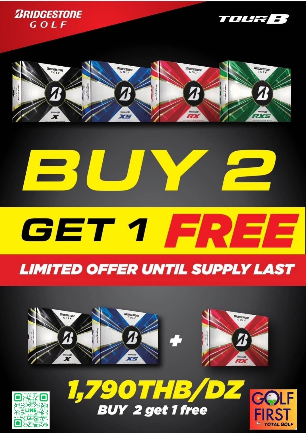 TOUR B X BUY 2 GET 1 FREE - golffirst-shop
